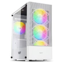롯데하이마트 | DARKFLASH DK200 MESH RGB ADVANCED 강화유리 화이트