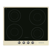 롯데하이마트 | [해외직구]스메그 인덕션 - SI964PM 4구형, 다이얼방식, 크림 (관부가세 + 배송비 포함)