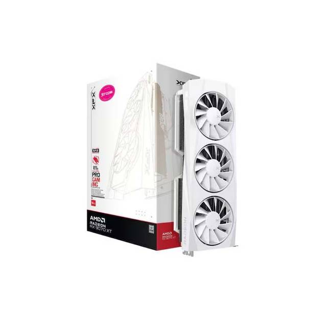 롯데하이마트 | XFX 라데온 RX 9070 XT QUICKSILVER WHITE D6 16GB jnp